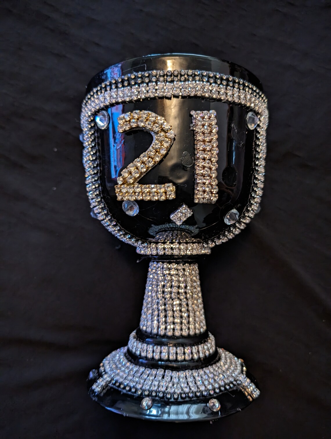 21st Birthday ICED Bling Goblet Cup - Etsy