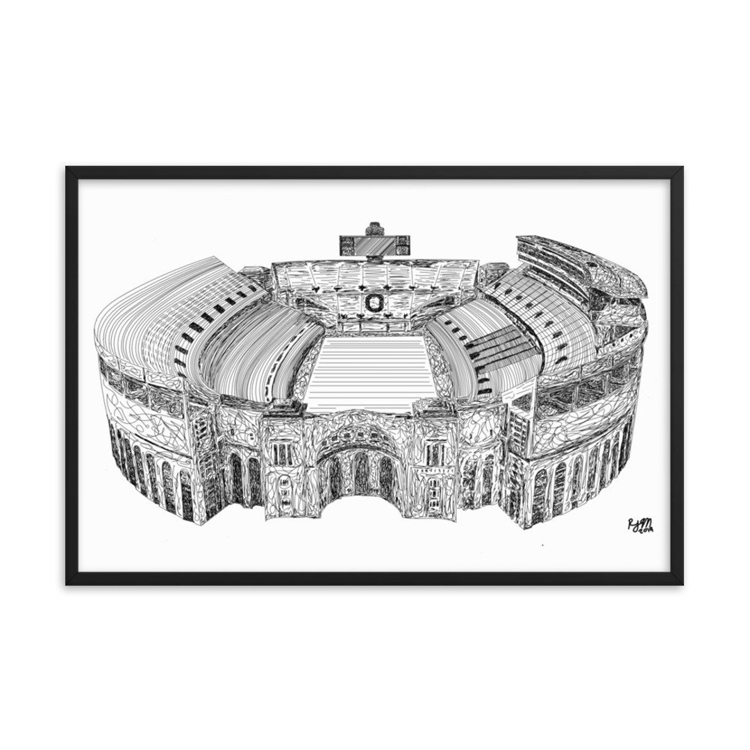 Ohio State University, Ohio Stadium "the Horseshoe" Framed Poster - Etsy