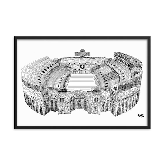 Ohio State University Ohio Stadium the Horseshoe | Etsy
