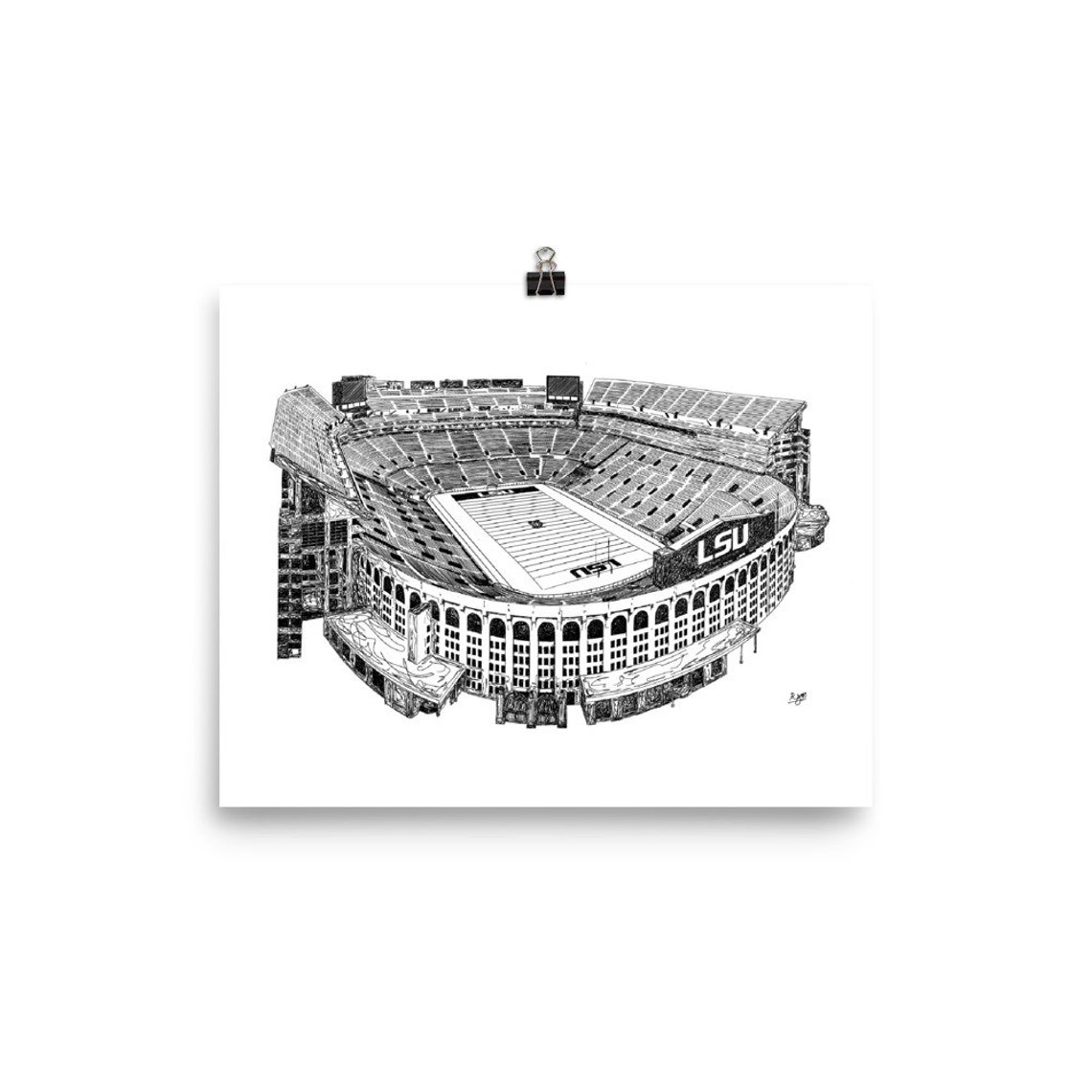 LSU Tigers Football Death Valley Poster - Etsy