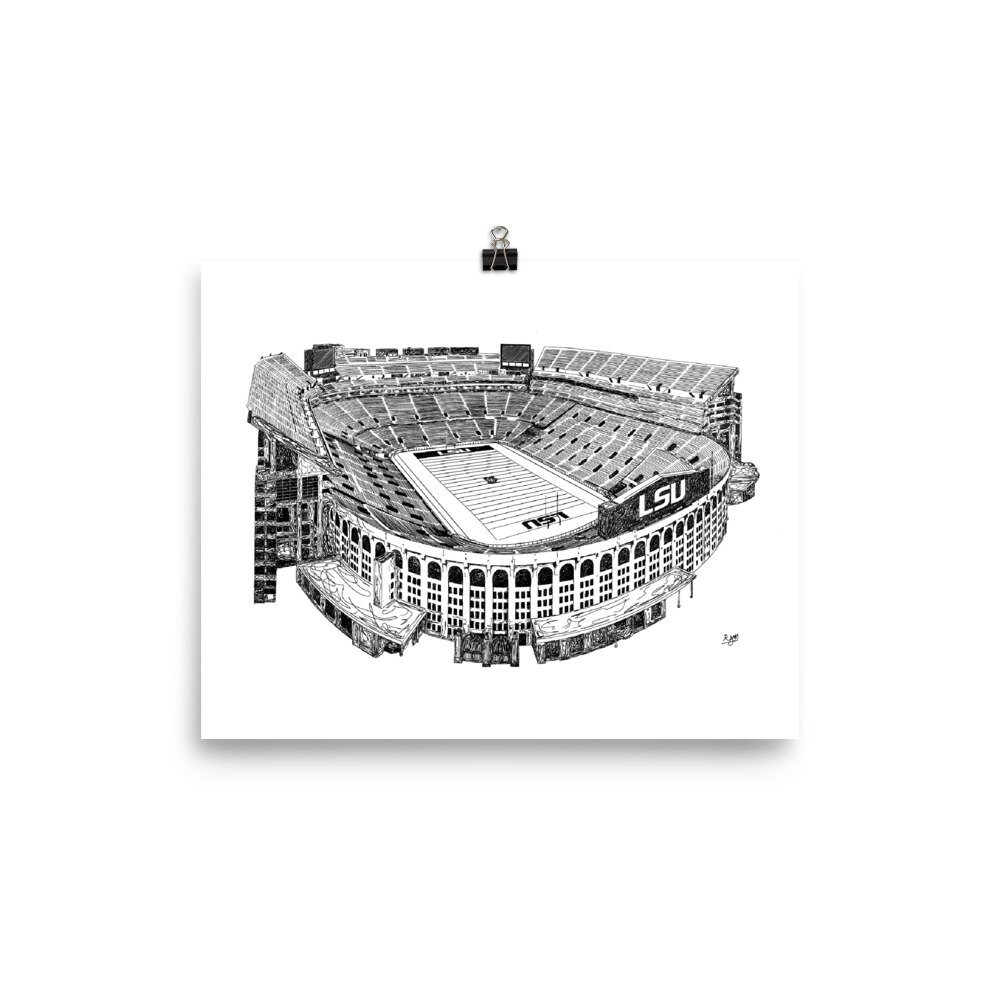 LSU Tigers Football Death Valley Poster - Etsy