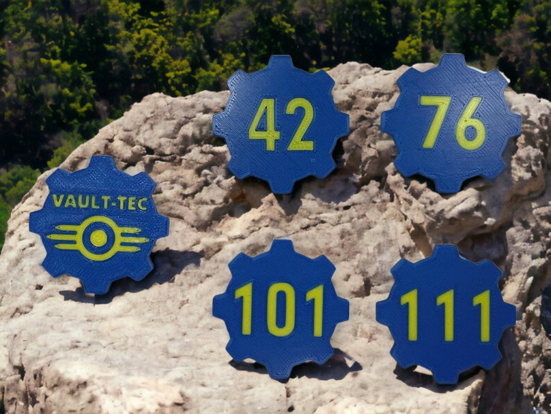 3D Printed Vault Tech Fallout 4, 76 Coins - Etsy