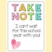 Take Note Teacher Back to School Gift Teacher Gift Back to - Etsy