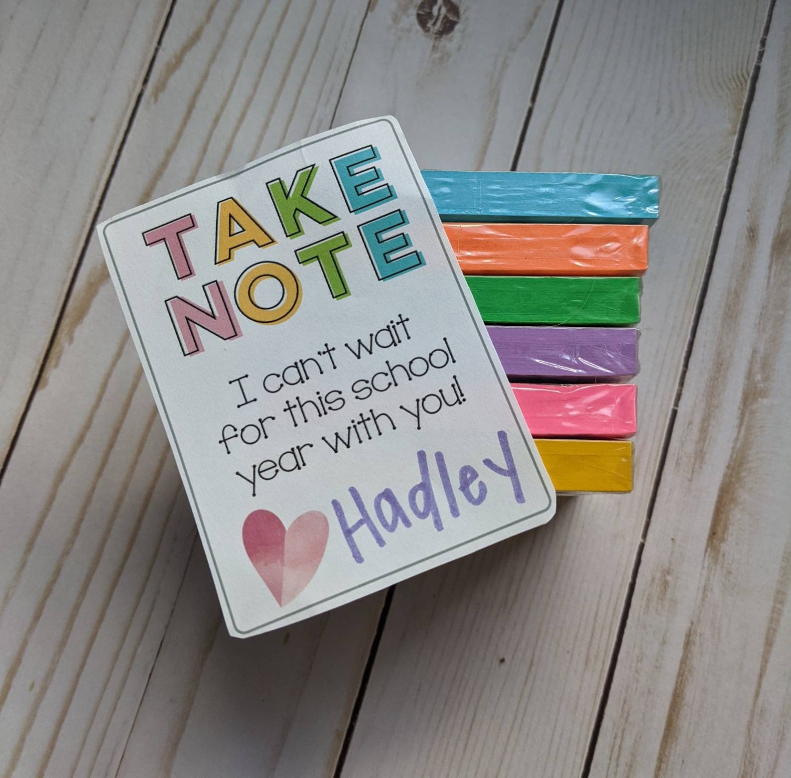 Take Note Teacher Back to School Gift Teacher Gift Back to - Etsy