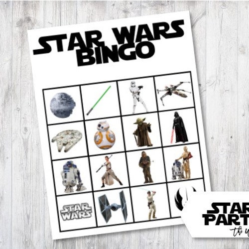 Star Wars Party Printables Star Wars Party Games Star Wars - Etsy