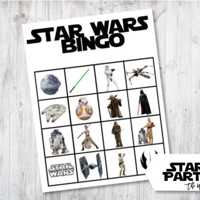 Star wars bingo - Etsy