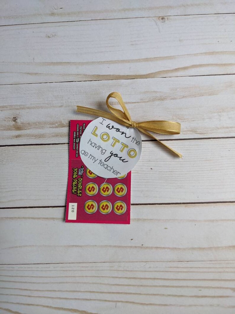 Lotto Lottery Teacher Gift Back To School Gift Teacher Stash | Etsy