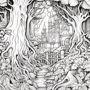 Fantasy Places Coloring Pages - Set of 5 (digital Download) - Etsy