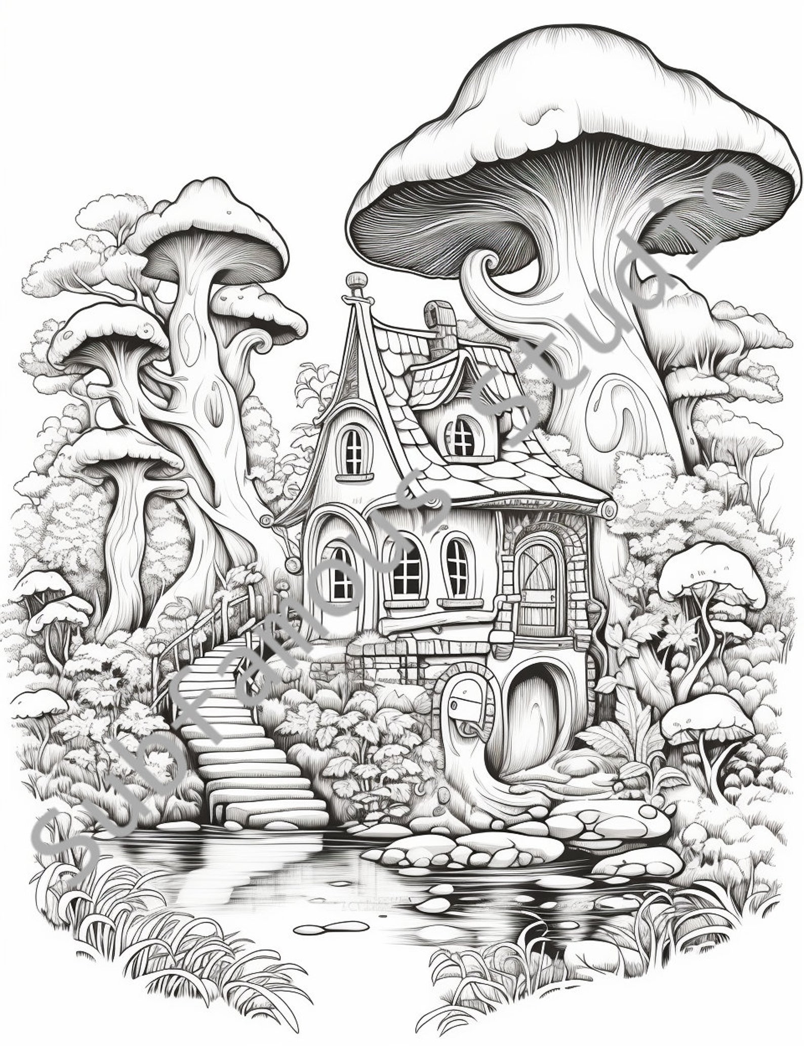 Fantasy Roleplay 8 Coloring Pages - Set of 5 (digital Download) - Etsy