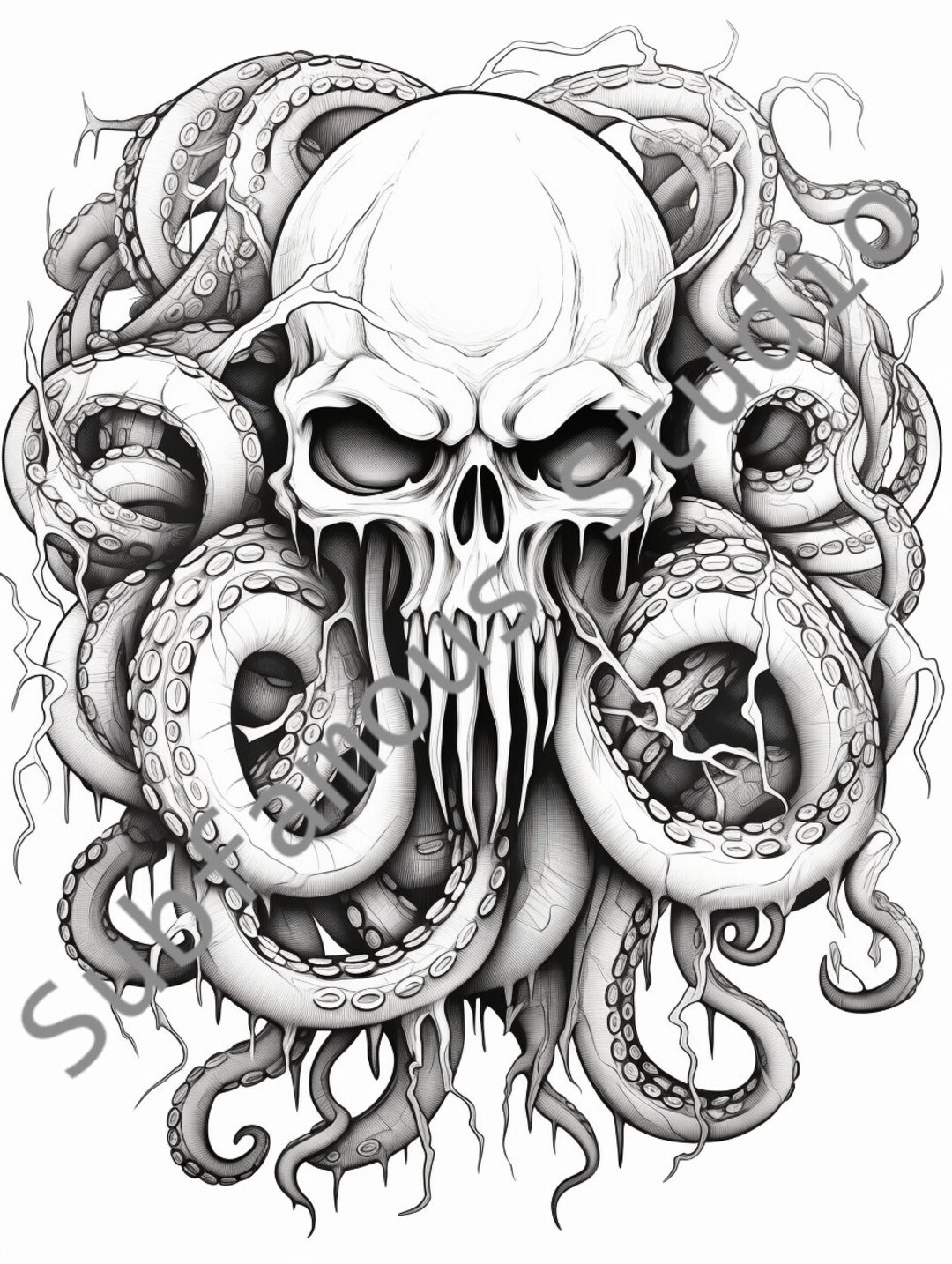 Nightmare 5 Coloring Pages - Set of 5 (digital Download) - Etsy