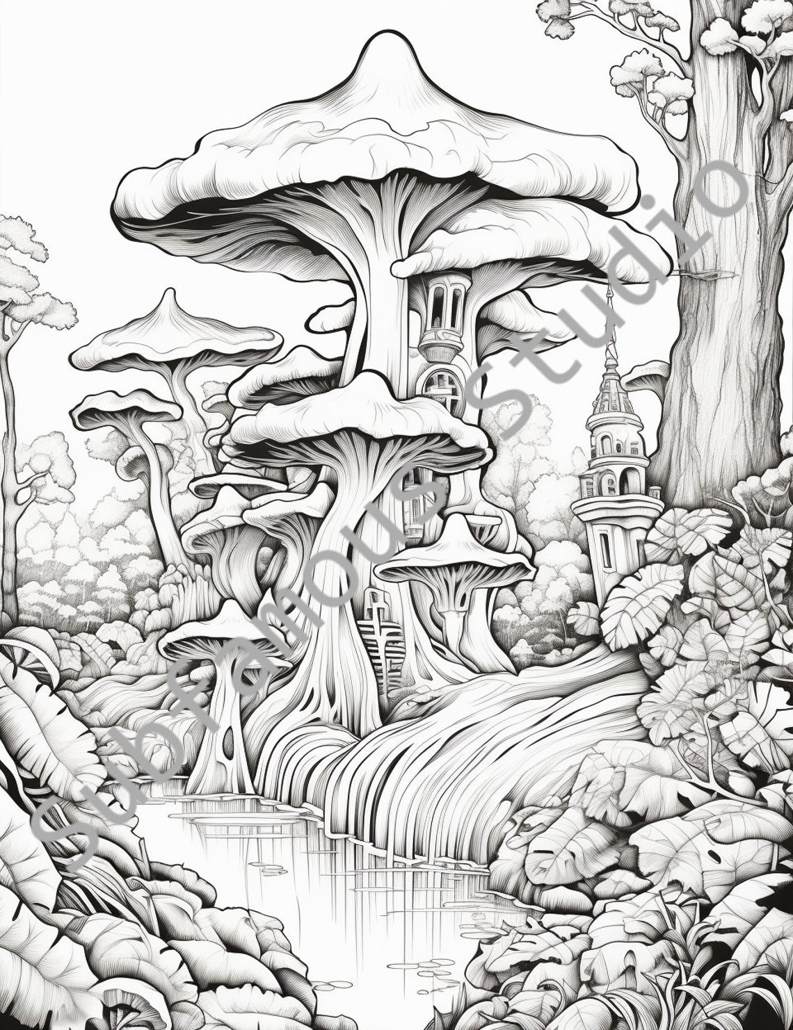 Fantasy Roleplay 8 Coloring Pages - Set of 5 (digital Download) - Etsy
