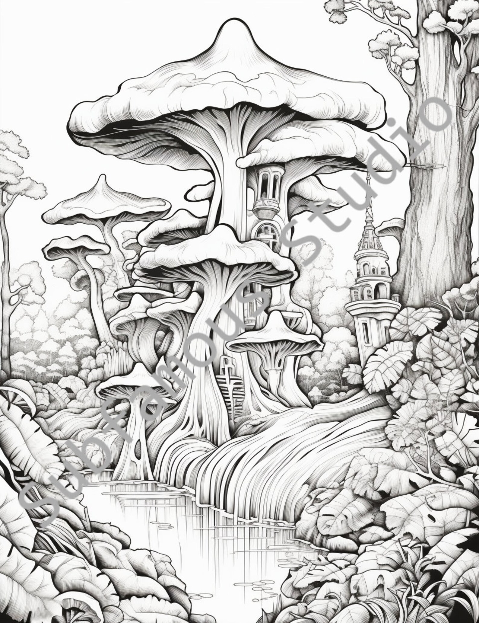 Fantasy Roleplay 8 Coloring Pages - Set of 5 (digital Download) - Etsy