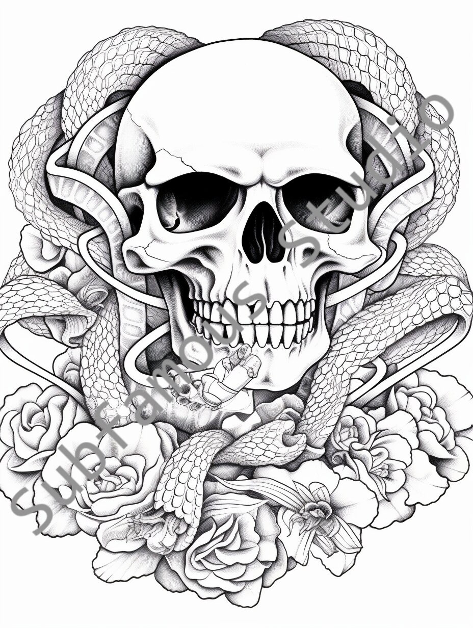 Nightmare 4 Coloring Pages - Set of 5 (digital Download) - Etsy