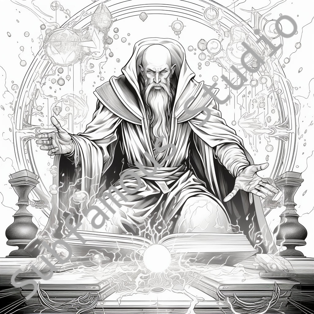 Fantasy Roleplay 12 Coloring Pages Set of 5 digital Download - Etsy