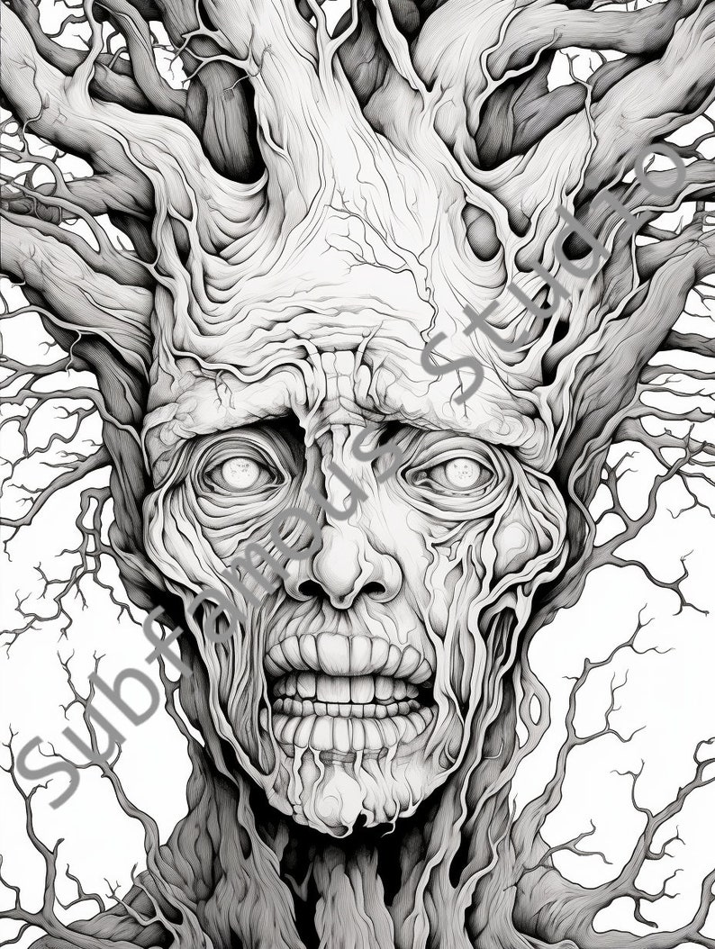 Nightmare 1 Coloring Pages - Set of 5 (digital Download) - Etsy