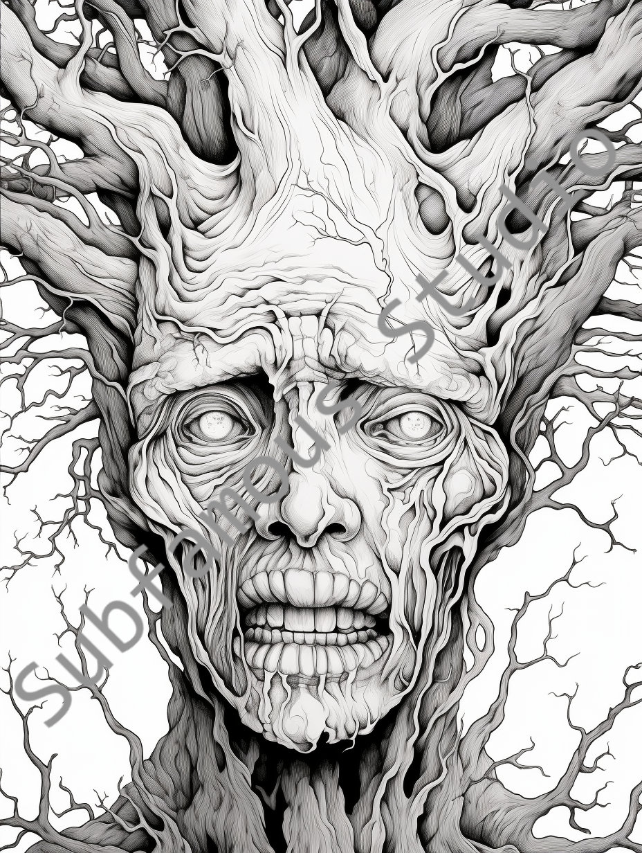 Nightmare 1 Coloring Pages - Set of 5 (digital Download) - Etsy