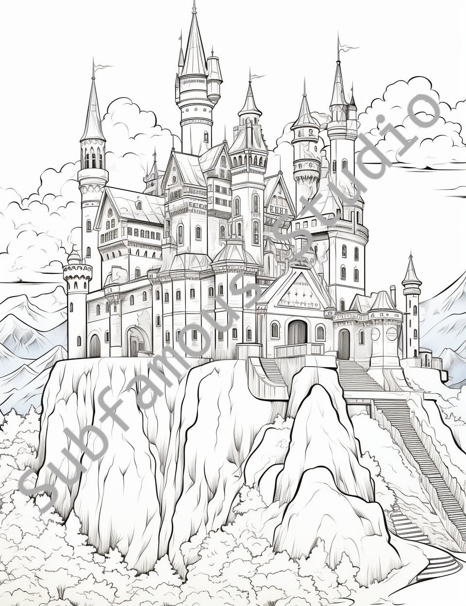 Fantasy Roleplay 7 Coloring Pages Set of 5 digital - Etsy