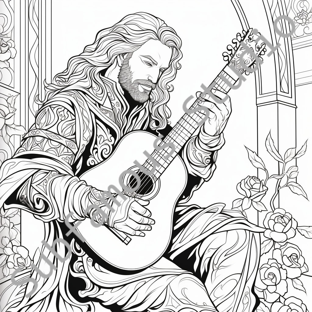 Fantasy Roleplay 12 Coloring Pages Set of 5 digital - Etsy