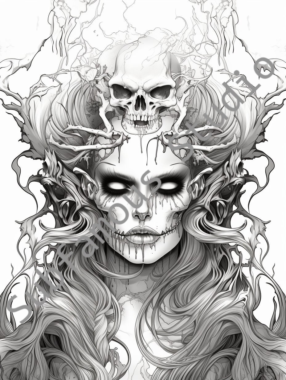 Nightmare 6 Coloring Pages - Set of 5 (digital Download) - Etsy