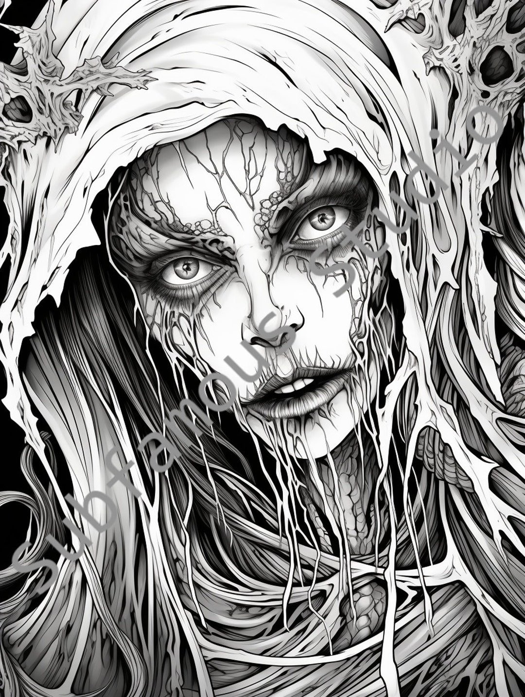 Nightmare 4 Coloring Pages - Set of 5 (digital Download) - Etsy