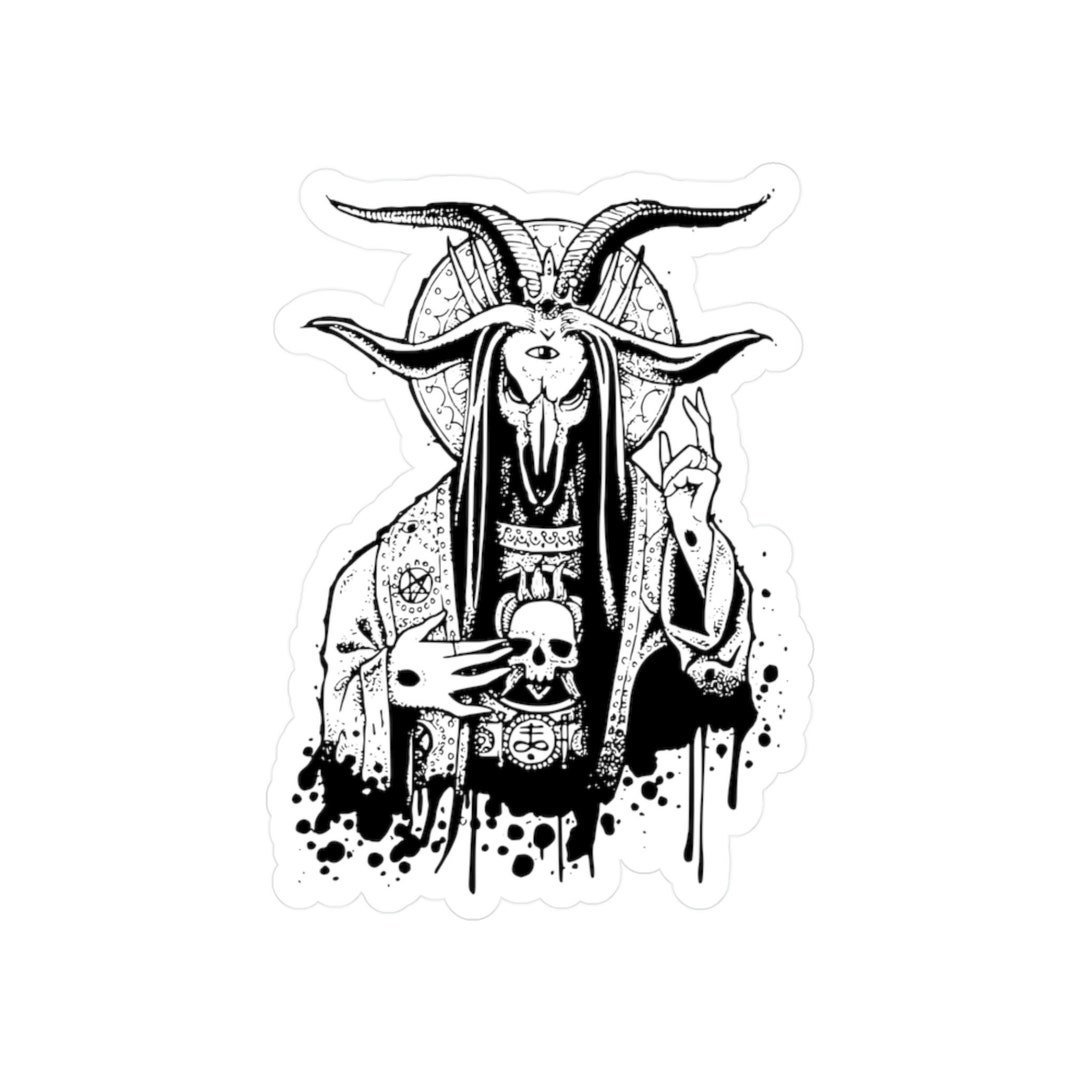 Baphomet Vinyl Decal - Etsy