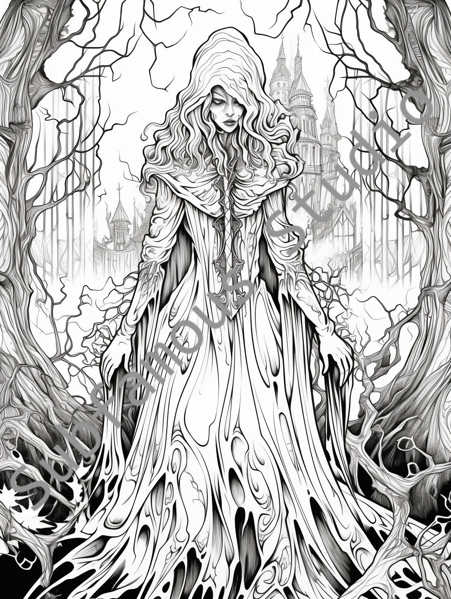 Nightmare 6 Coloring Pages - Set of 5 (digital Download) - Etsy