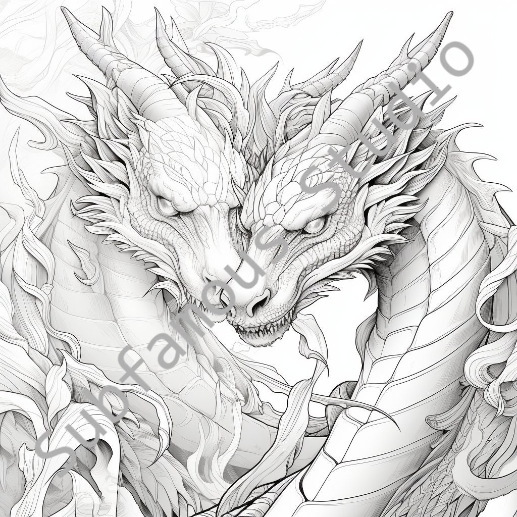 Fantasy Roleplay 4 Coloring Pages - Set of 5 (digital Download) - Etsy