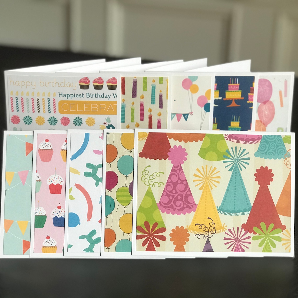 Assorted Birthday Card Pack Card Set Handmade Greeting - Etsy