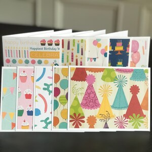 Assorted Birthday Card Pack, Card Set, Handmade Greeting, Happy ...