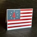 Handmade American Flag Card for July 4th, Minimalist Patriotic Card for ...