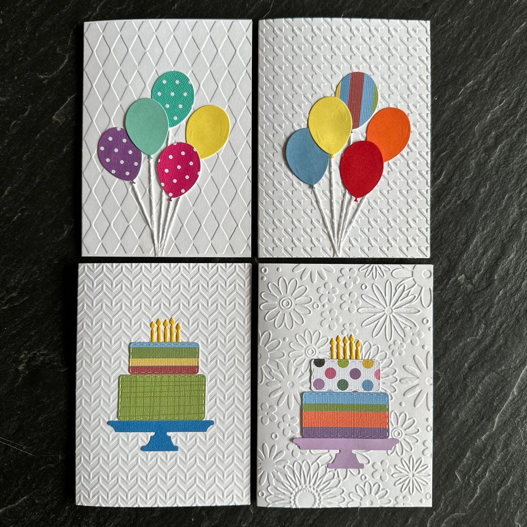 Birthday Card Set for Boys and Girls, Handmade Greeting, Kids Birthday ...