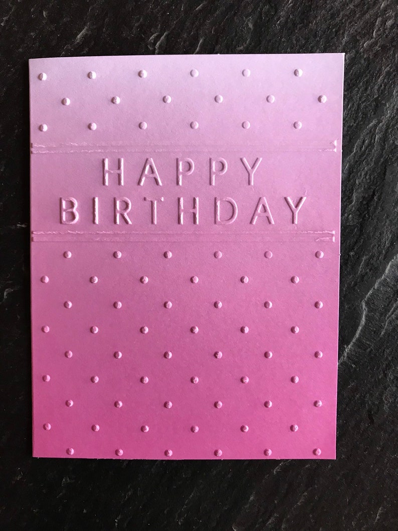 Embossed Birthday Card Pack Assorted Birthday Cards Handmade - Etsy