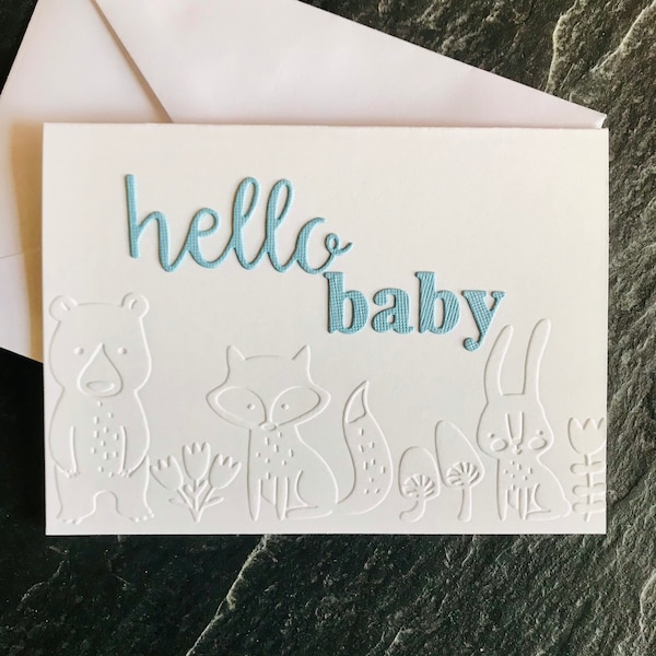 Shop Handmade Baby Card Online - Etsy