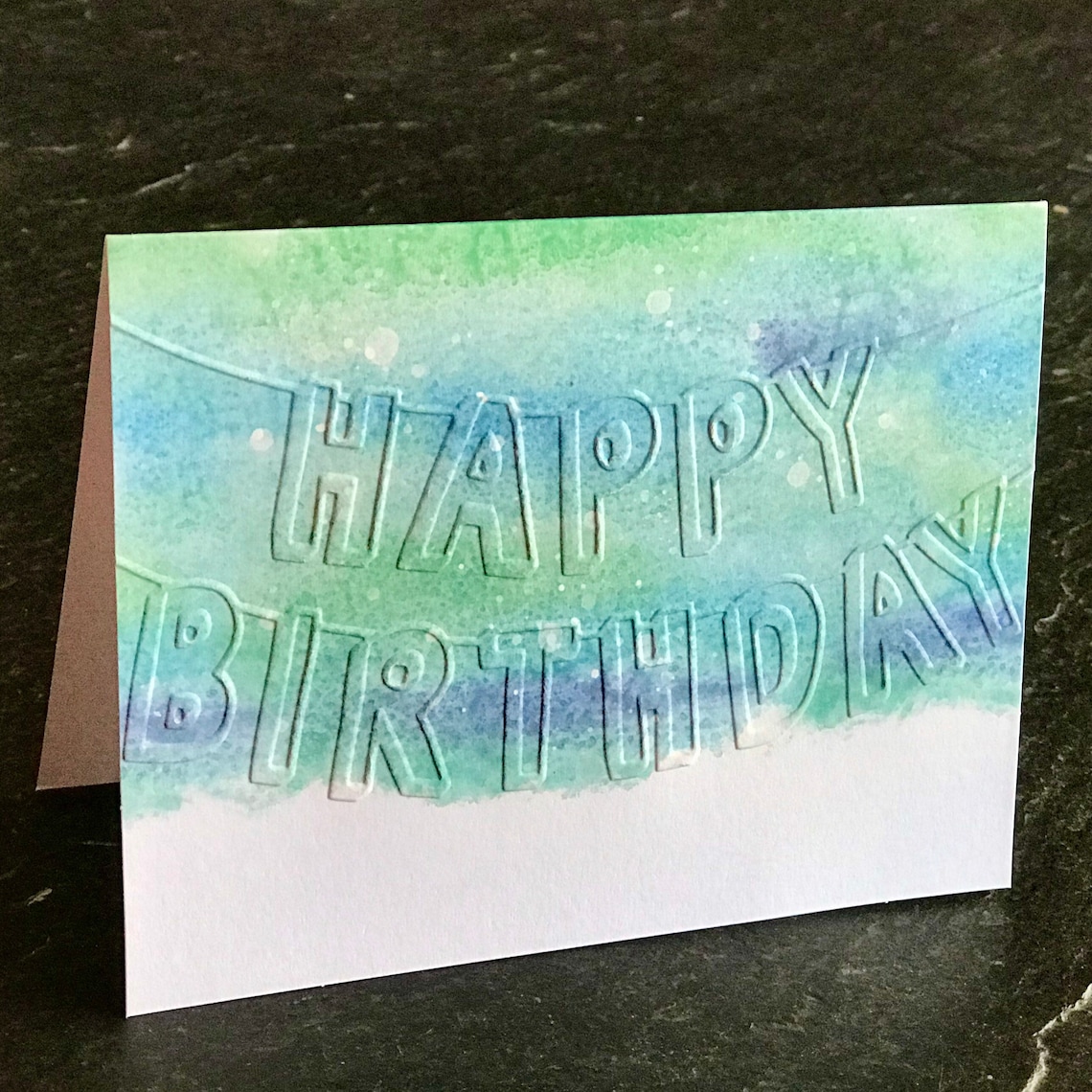 Watercolor Birthday Cards Set Embossed Card Pack Handmade - Etsy