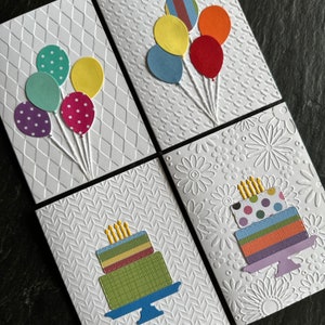 Birthday Card Set for Boys and Girls, Handmade Greeting, Kids Birthday ...