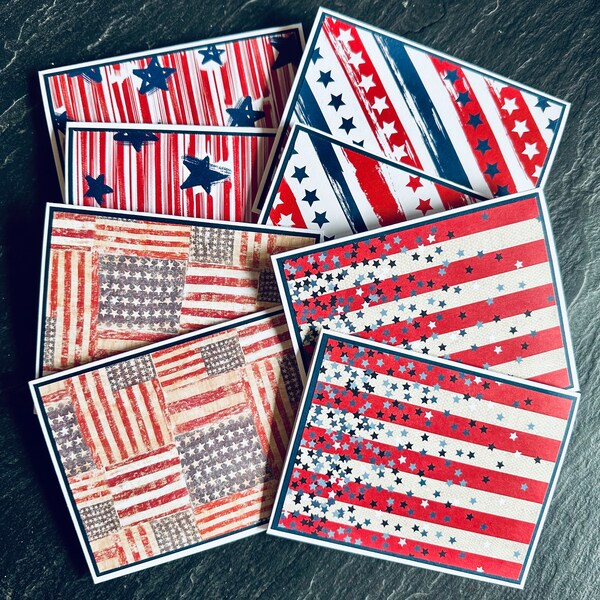 Handmade Patriotic Cards - Etsy