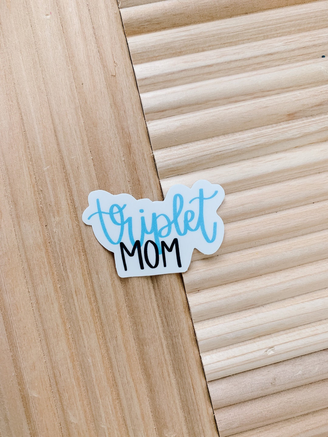 Triplet Mom Sticker, Triplet Mom, Triplet Sticker, Water Bottle Sticker ...