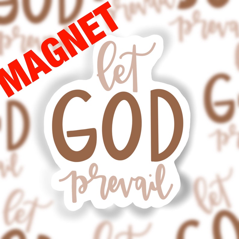 Let God Prevail Magnet religious magnet lds mormon quote | Etsy