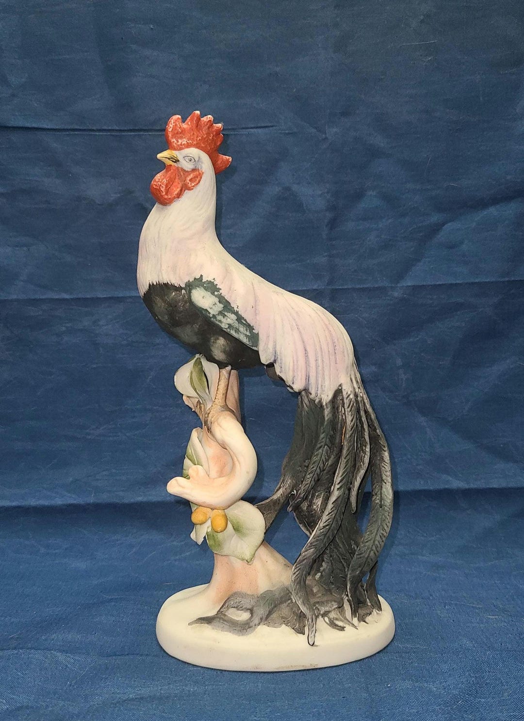 Lefton Long Tailed Rooster - Etsy