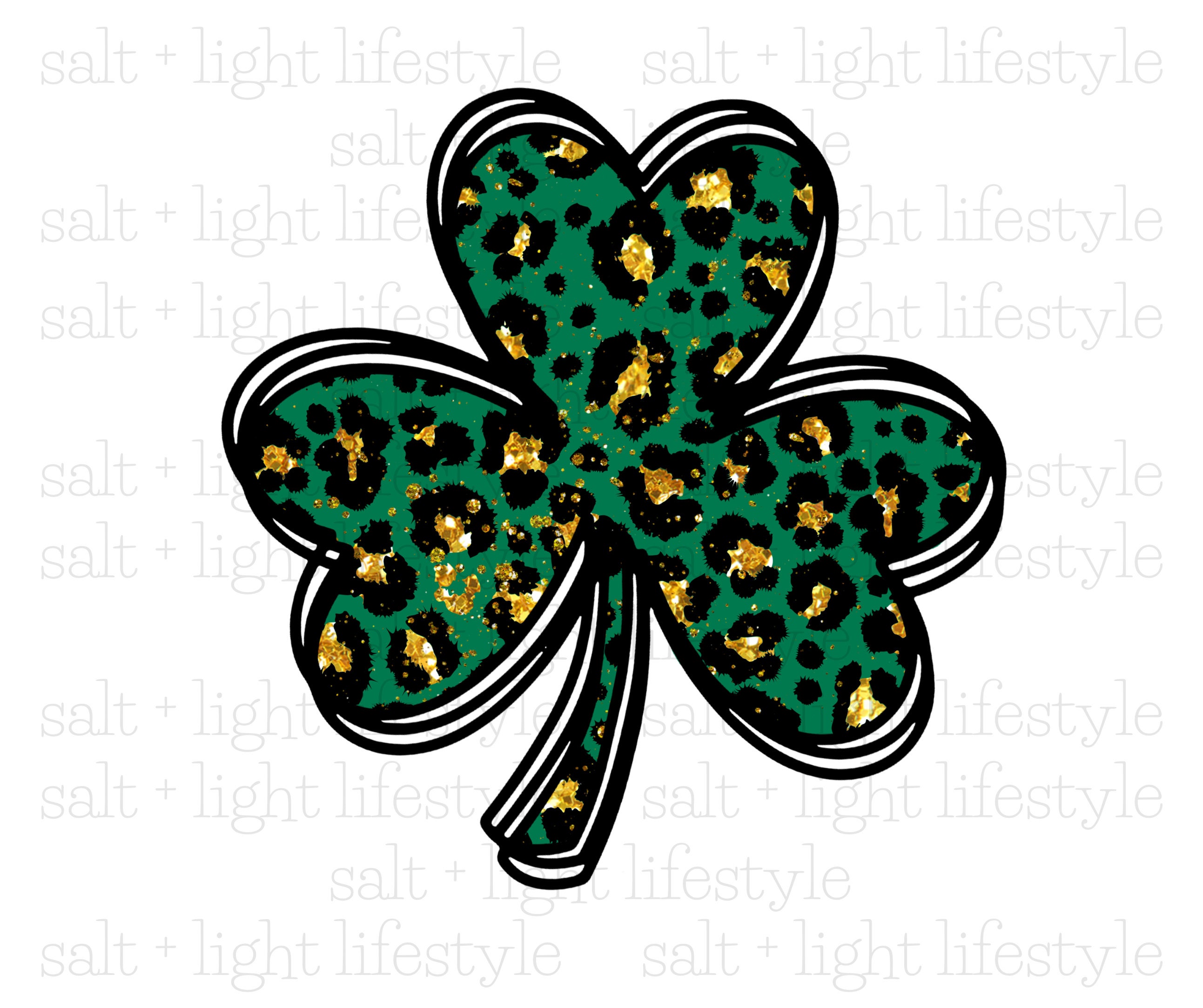 Shamrock Png, Leopard Shamrock Png, Happy St Patricks Day Png, Digital ...