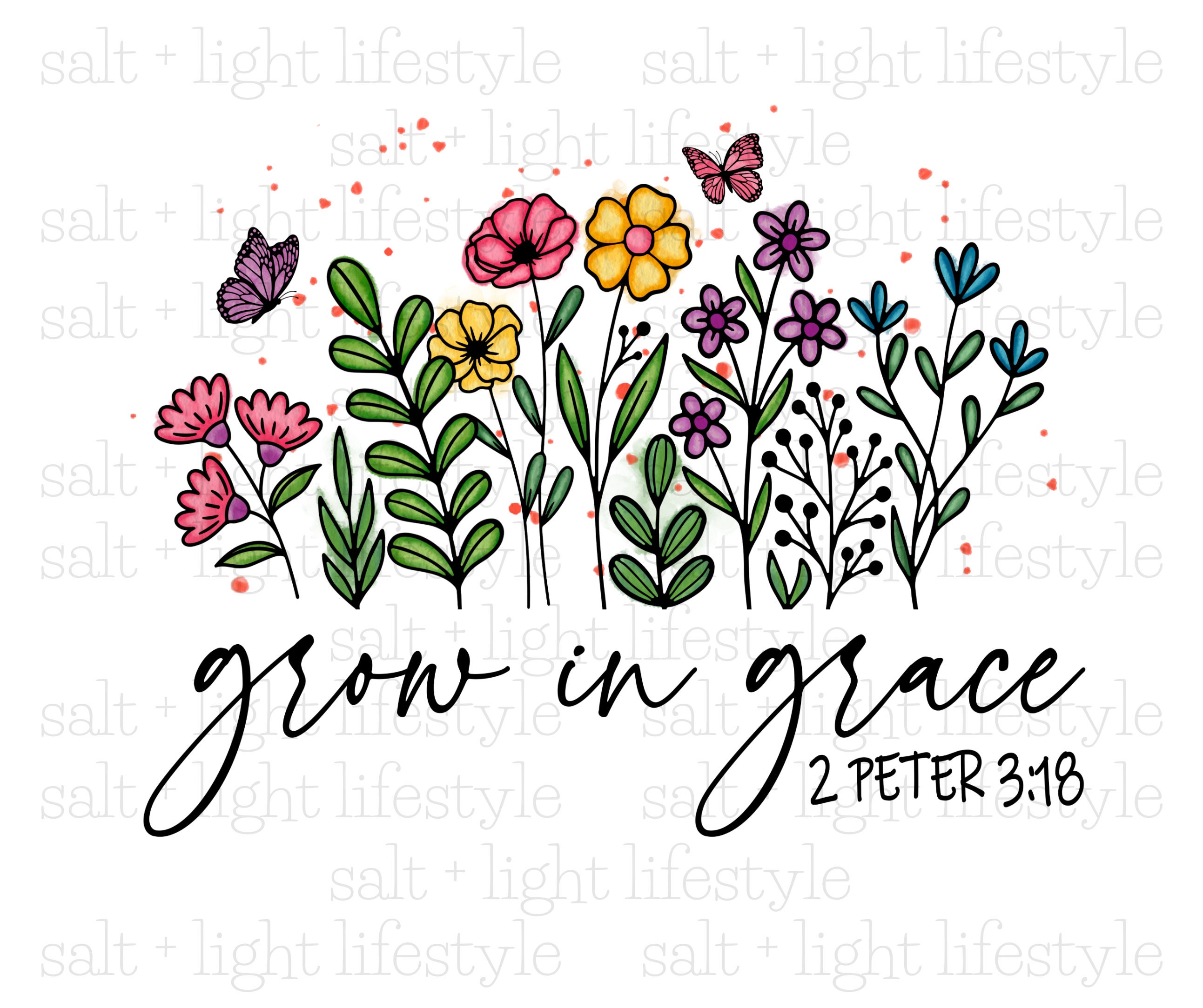 Grow in Grace Png, Digital Download - Etsy