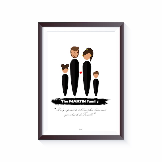 Digital and Paper Custom Family Poster | Etsy UK