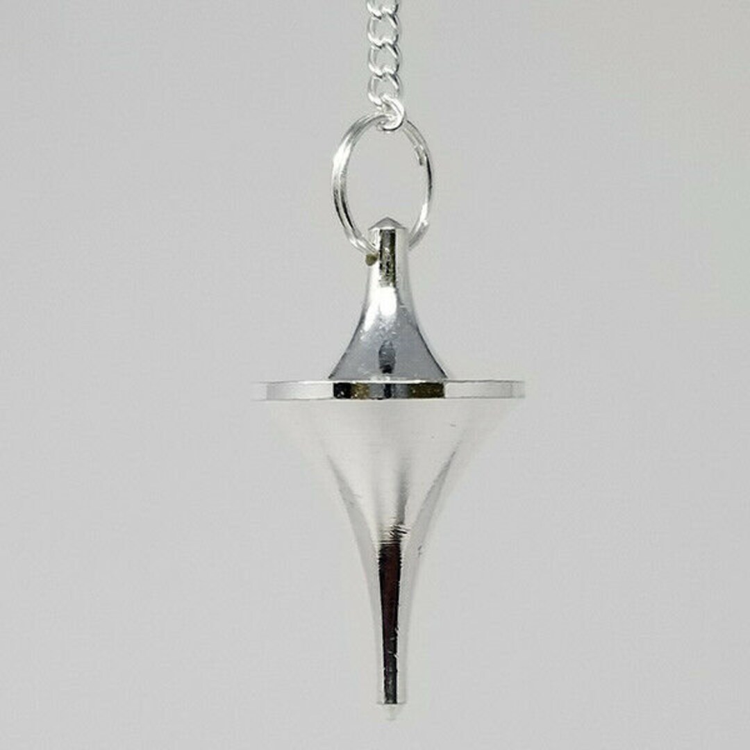 Silver Finish Pendulum 1.75"l With Chain Design - Etsy