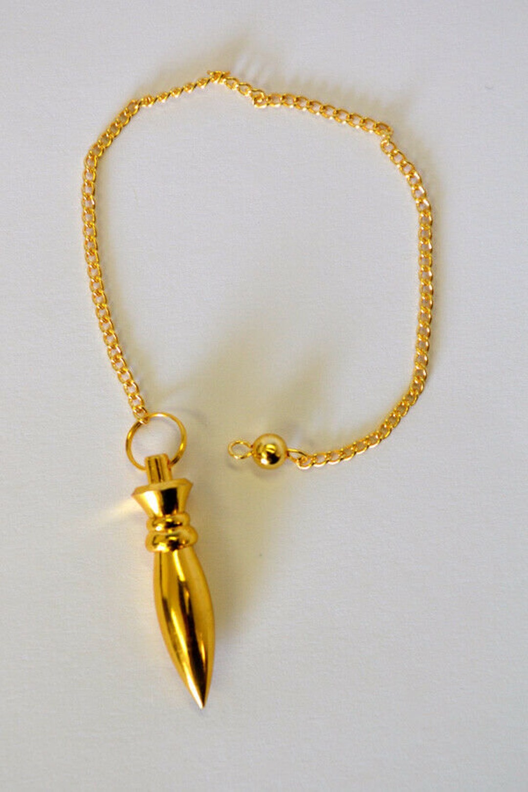 Gold Finish Pendulum 1.75"l With Chain 7.25"l - Etsy