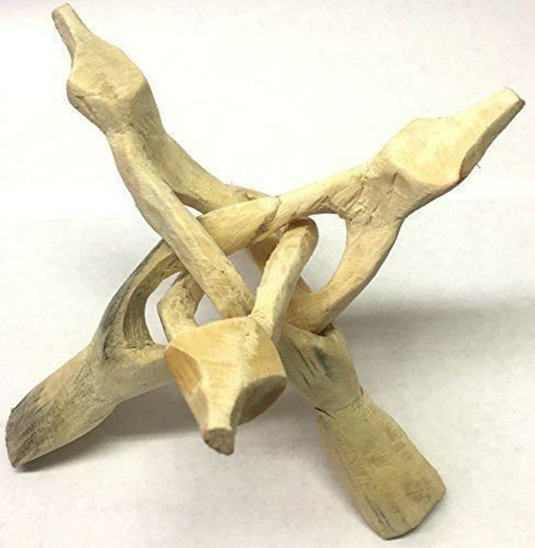 Abalone Shell or Crystal Ball Stand Tripod 6" Natural Finish (set of 2 ...