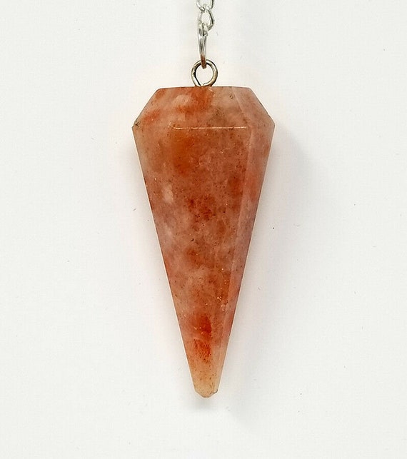 Sunstone Pendulum 1.75l With Chain Faceted natural | Etsy