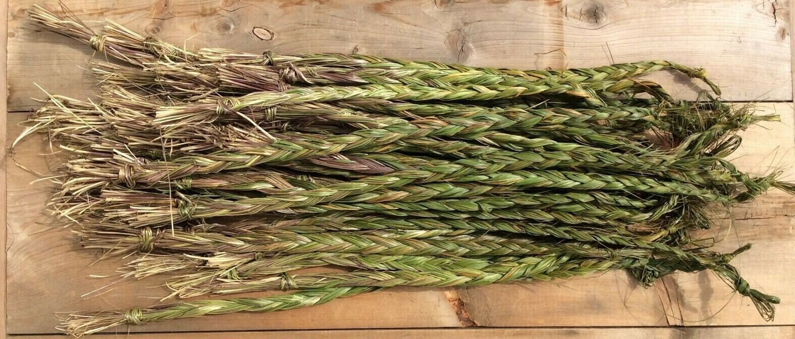 Sweetgrass Braid 14"+ Hierochloe Odorata Smudge (5 Pack) - Etsy