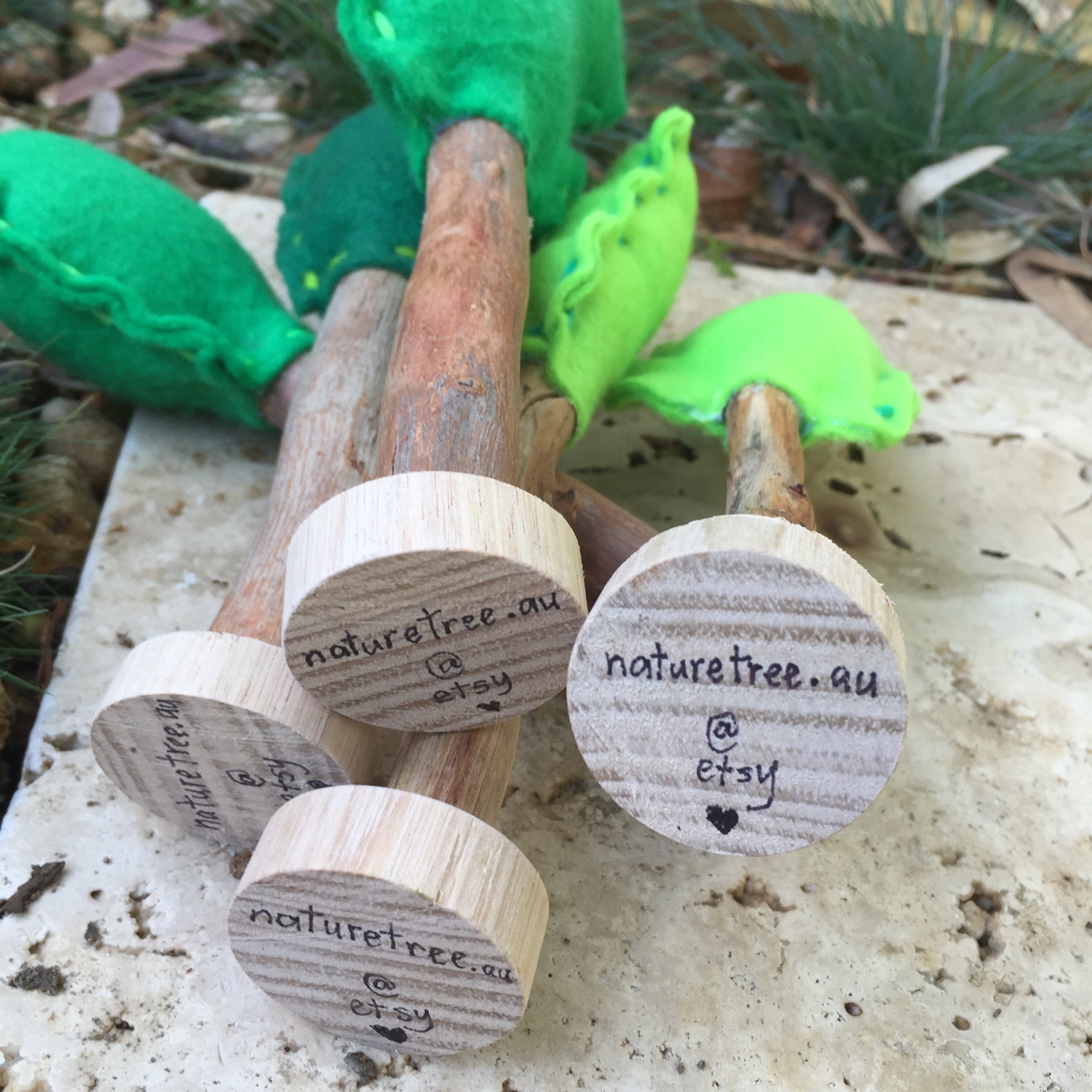 EVERGREEN Felt Trees Wooden Trunk Small World Pretend Play - Etsy Australia