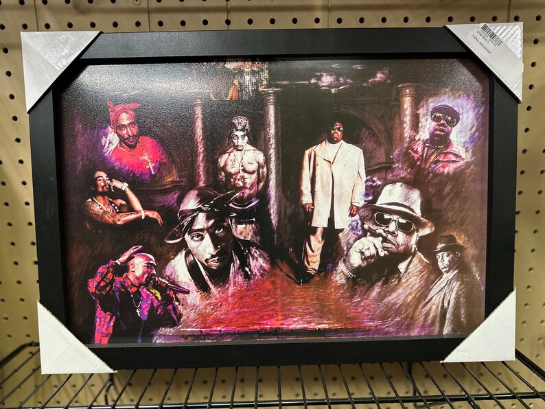 Tupac and Biggie Smalls Rappers Framed Print - Etsy