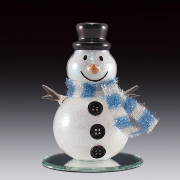 Snowman Glass - Etsy